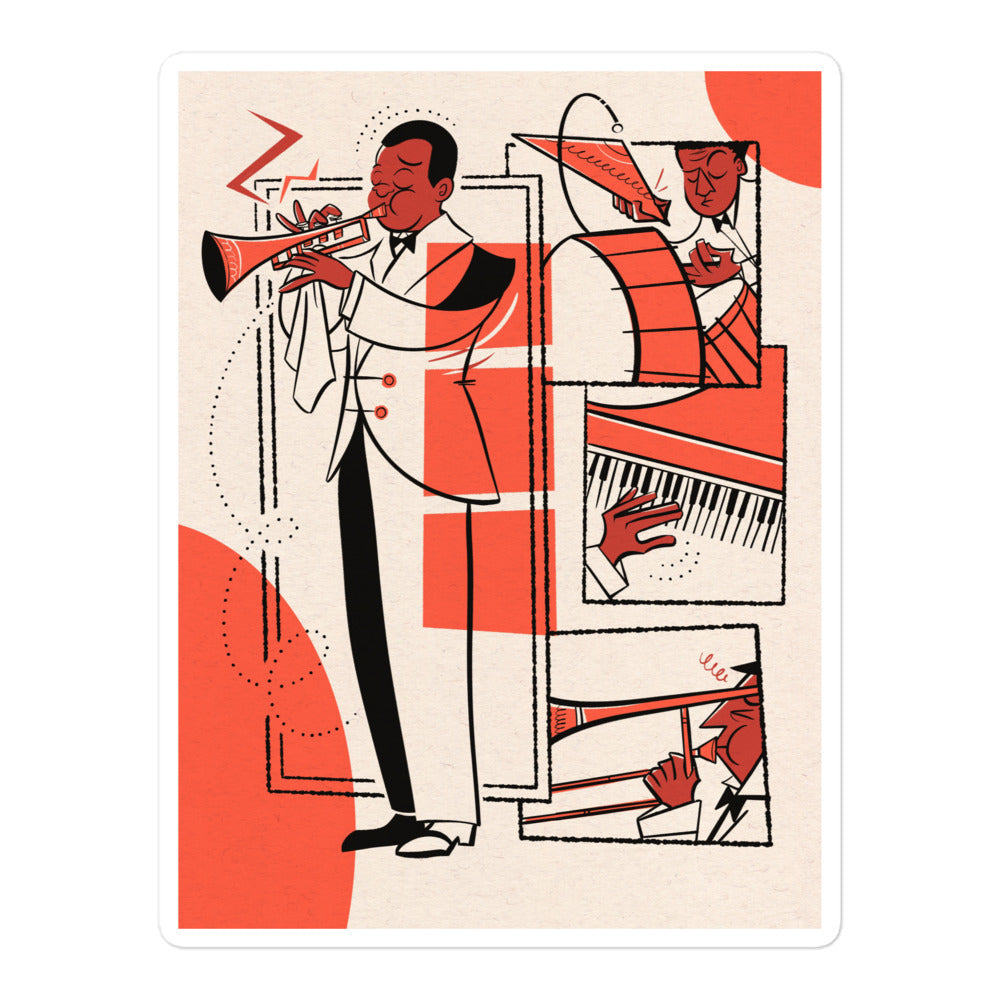 Vintage Jazz Vinyl Sticker – Vintage Testament